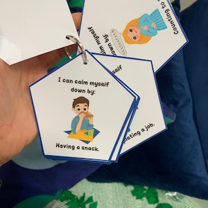 1 Set of Calm Down Cards - Etsy