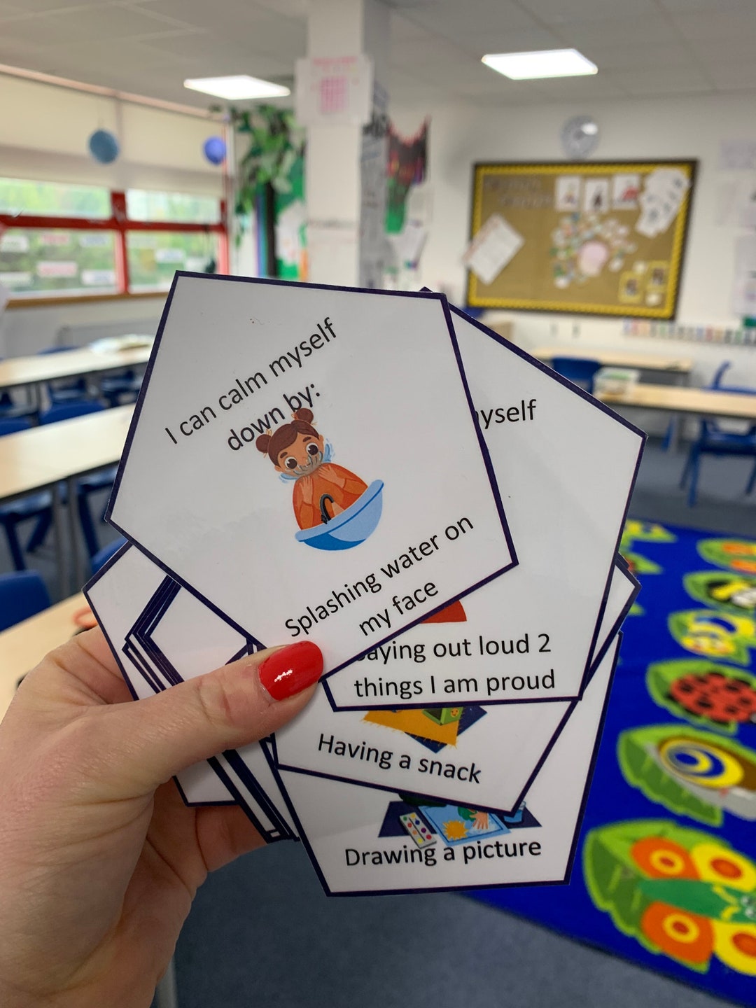 1 Set of Calm Down Cards - Etsy