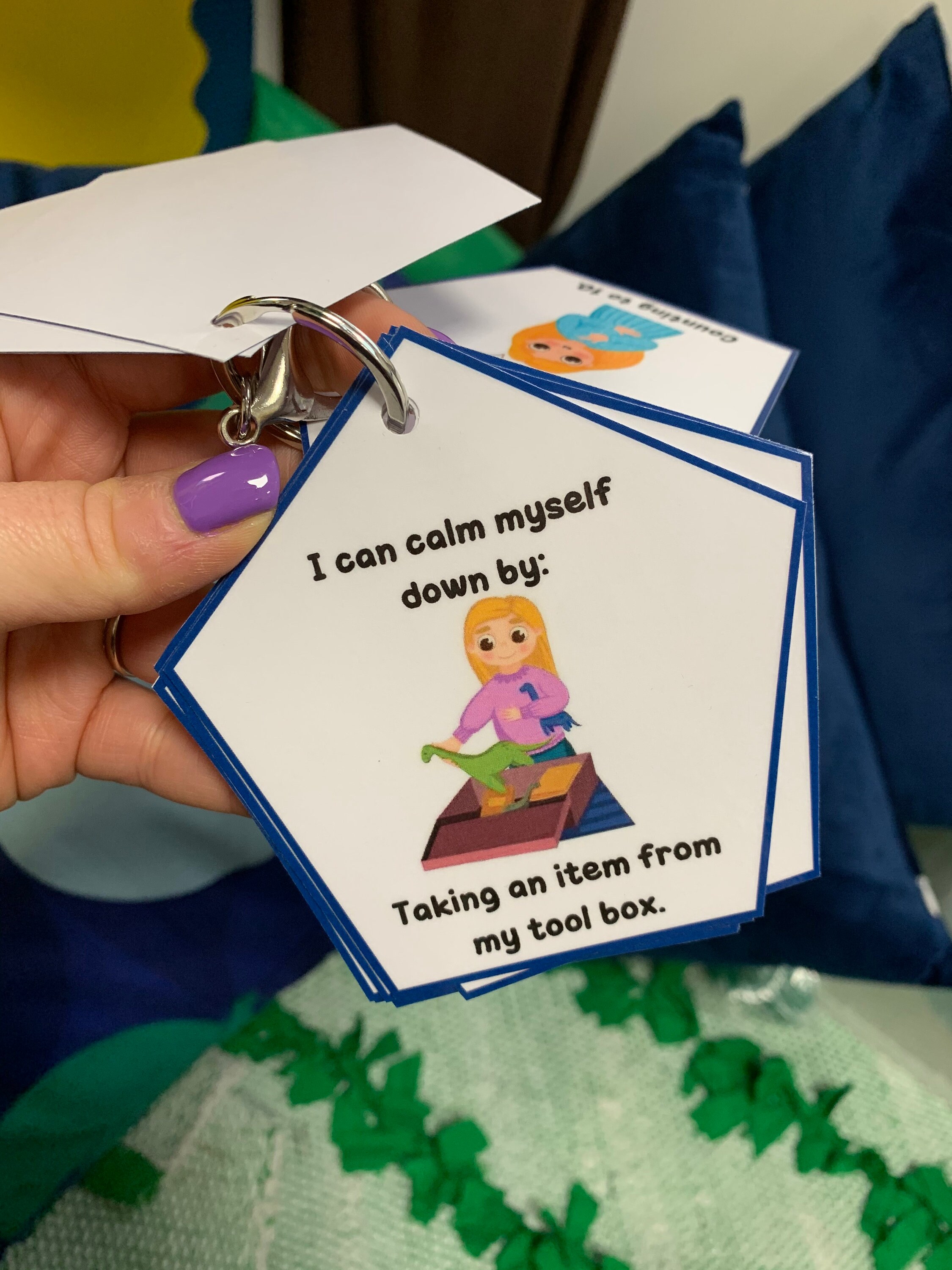 1 Set of Calm Down Cards - Etsy