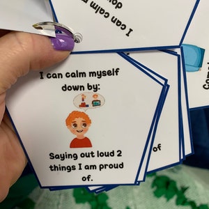1 Set of Calm Down Cards - Etsy