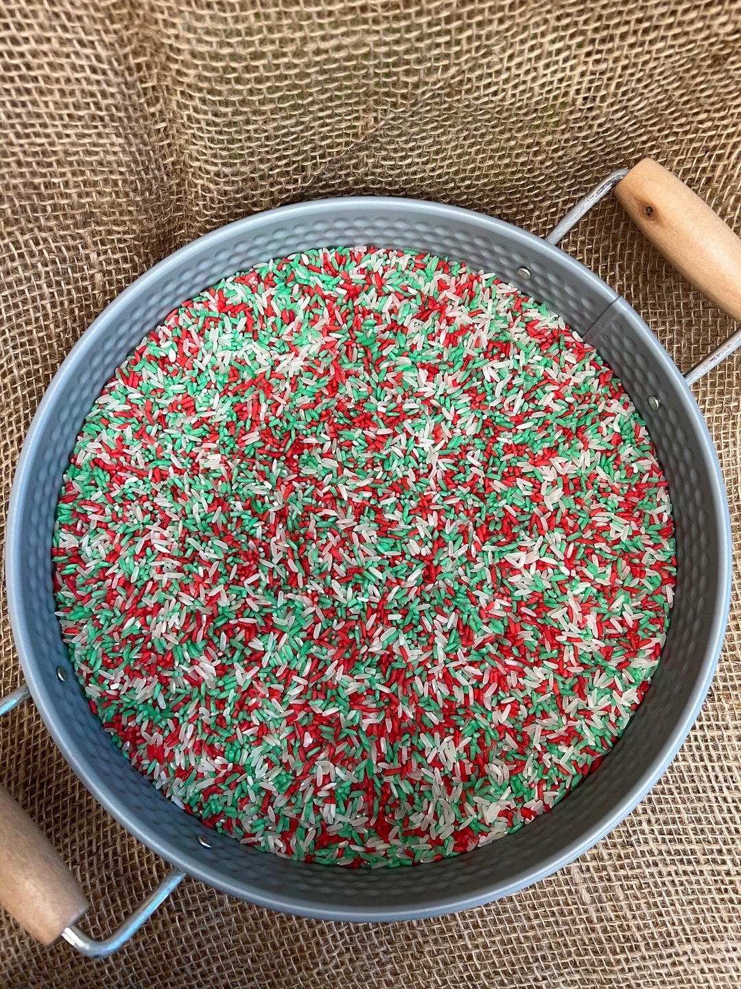 Sensory Rice Christmas Coloured Rice Sensory and Messy - Etsy