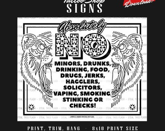 Shop Rules Sign - Etsy