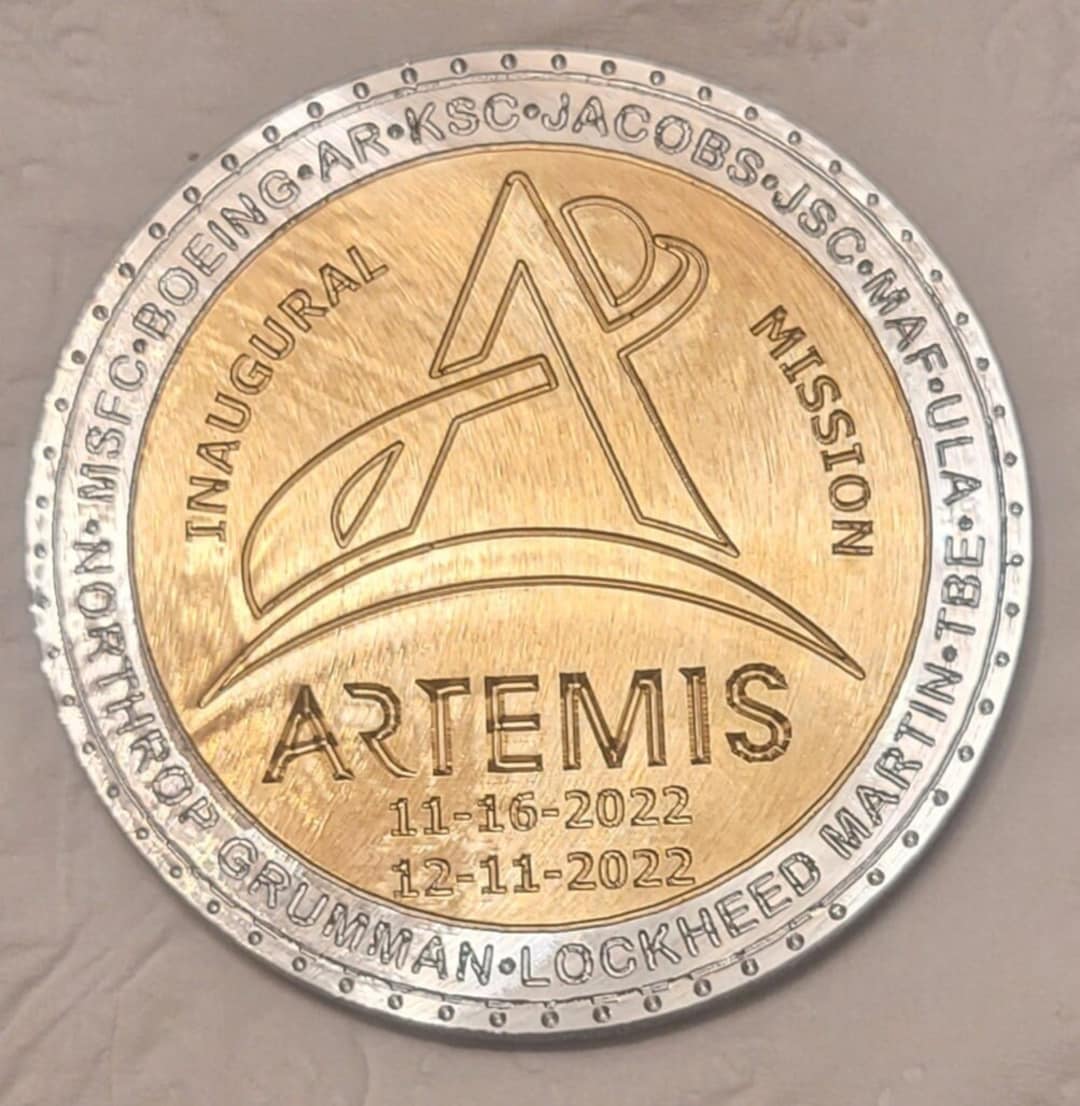 Artemis I Mission Medallion & Challenge Coin - Etsy