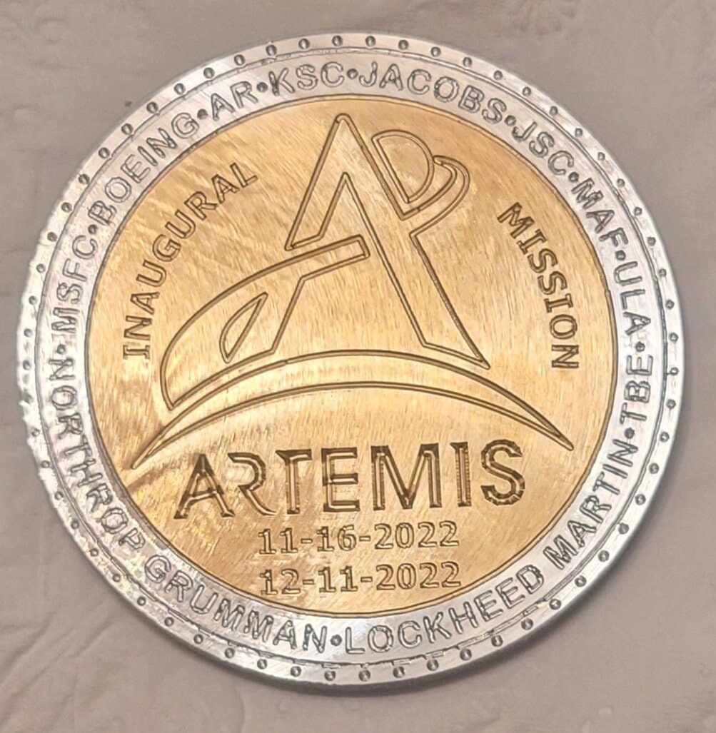 Artemis I Mission Medallion & Challenge Coin - Etsy