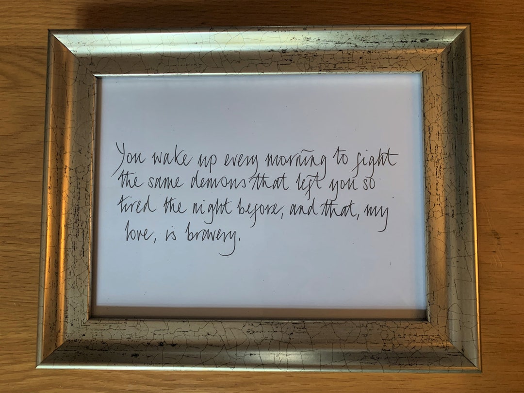 Handwritten Calligraphy Poem, You Wake Up. - Etsy