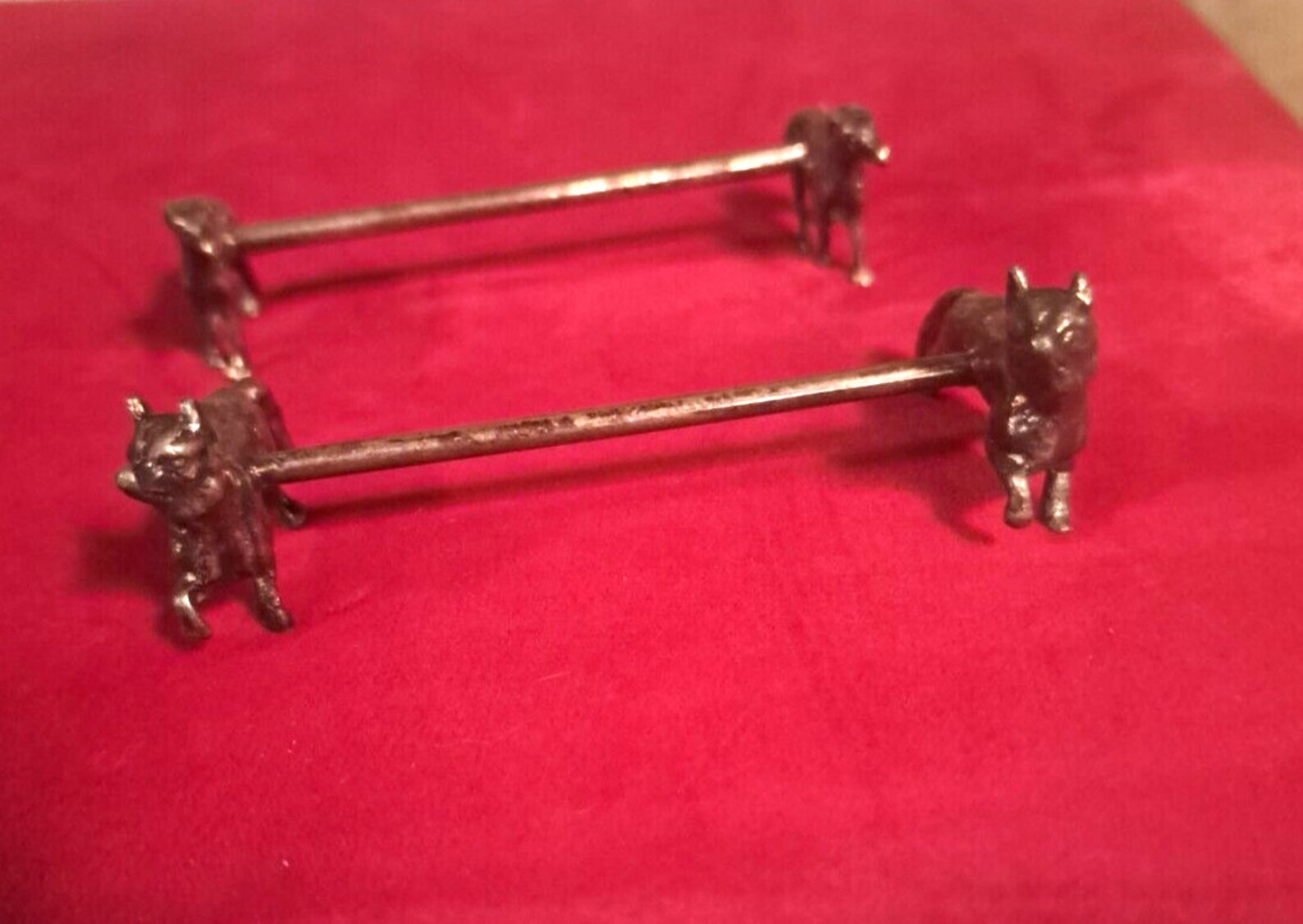 Antique / Vintage Figural Dog- Pig Knife Rests- Set- 2 - Etsy