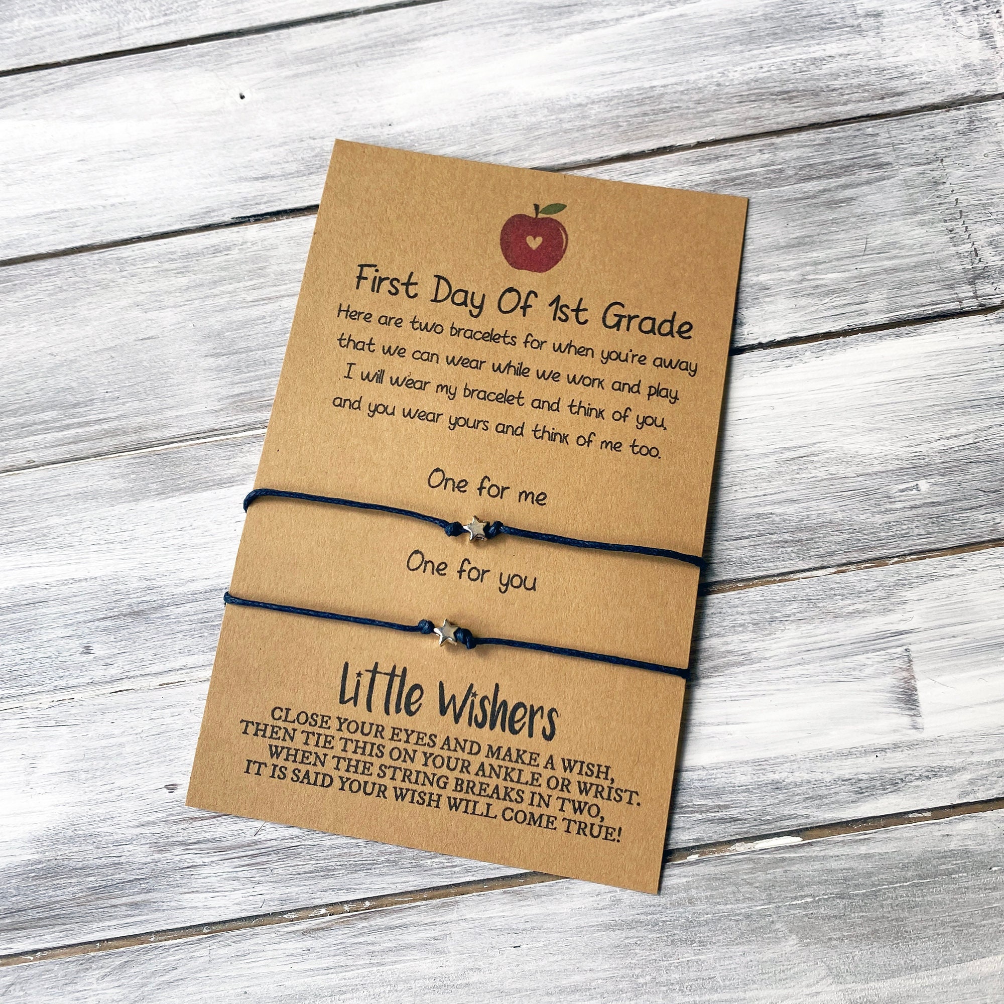 First Day of 1st Grade First Day of School Bracelet Mommy - Etsy