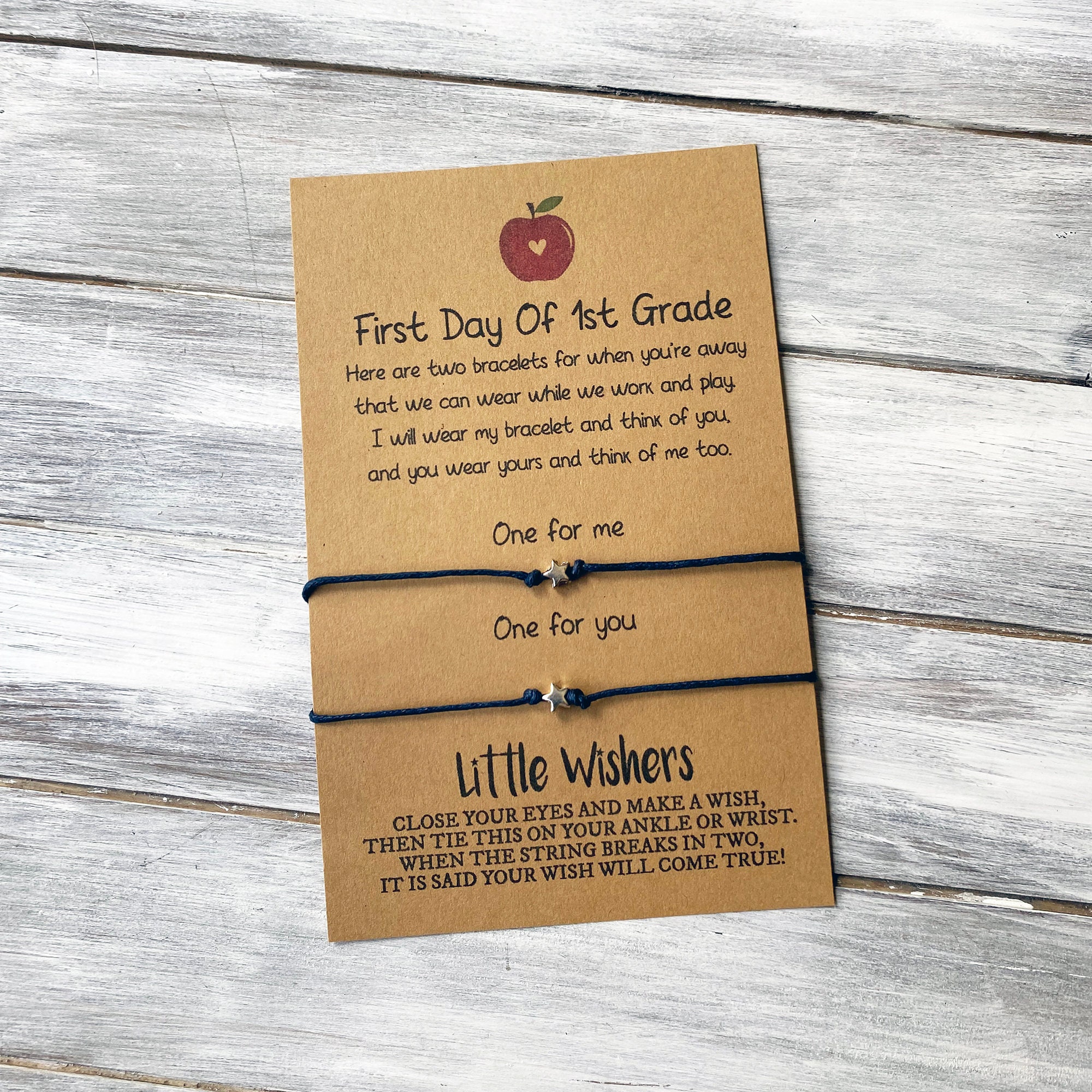 First Day of 1st Grade First Day of School Bracelet Mommy - Etsy