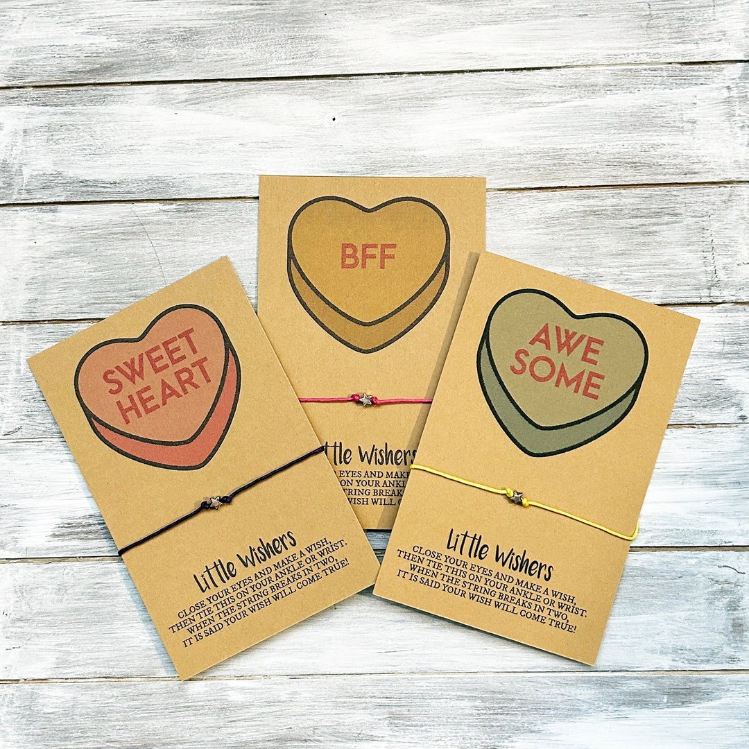 Valentine's Day Wish Bracelet - Conversation Hearts - Kids Valentines ...