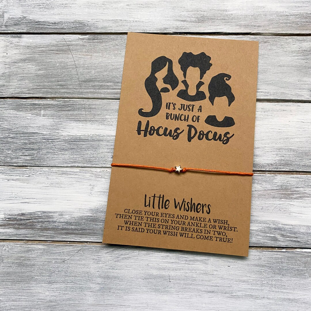 It's Just A Bunch of Hocus Pocus - Wish Bracelet - Happy Halloween ...