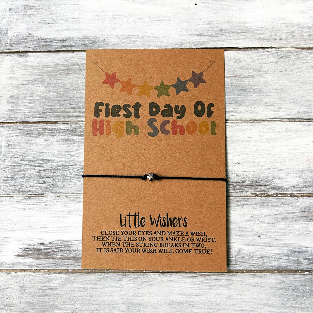 Wish Bracelet - First Day of School - First Day of High School - New ...