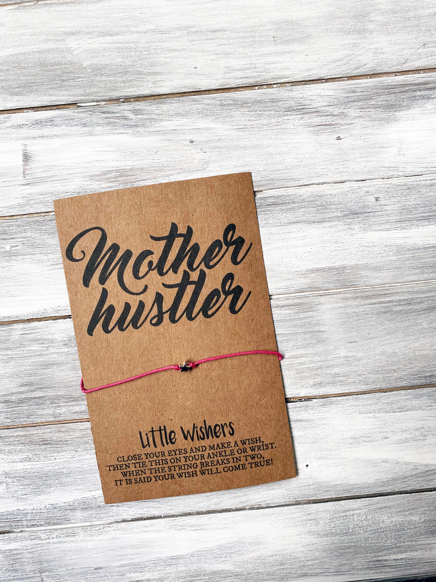 Mother Hustler Wish Bracelet Gift for Mom Mothers Day | Etsy