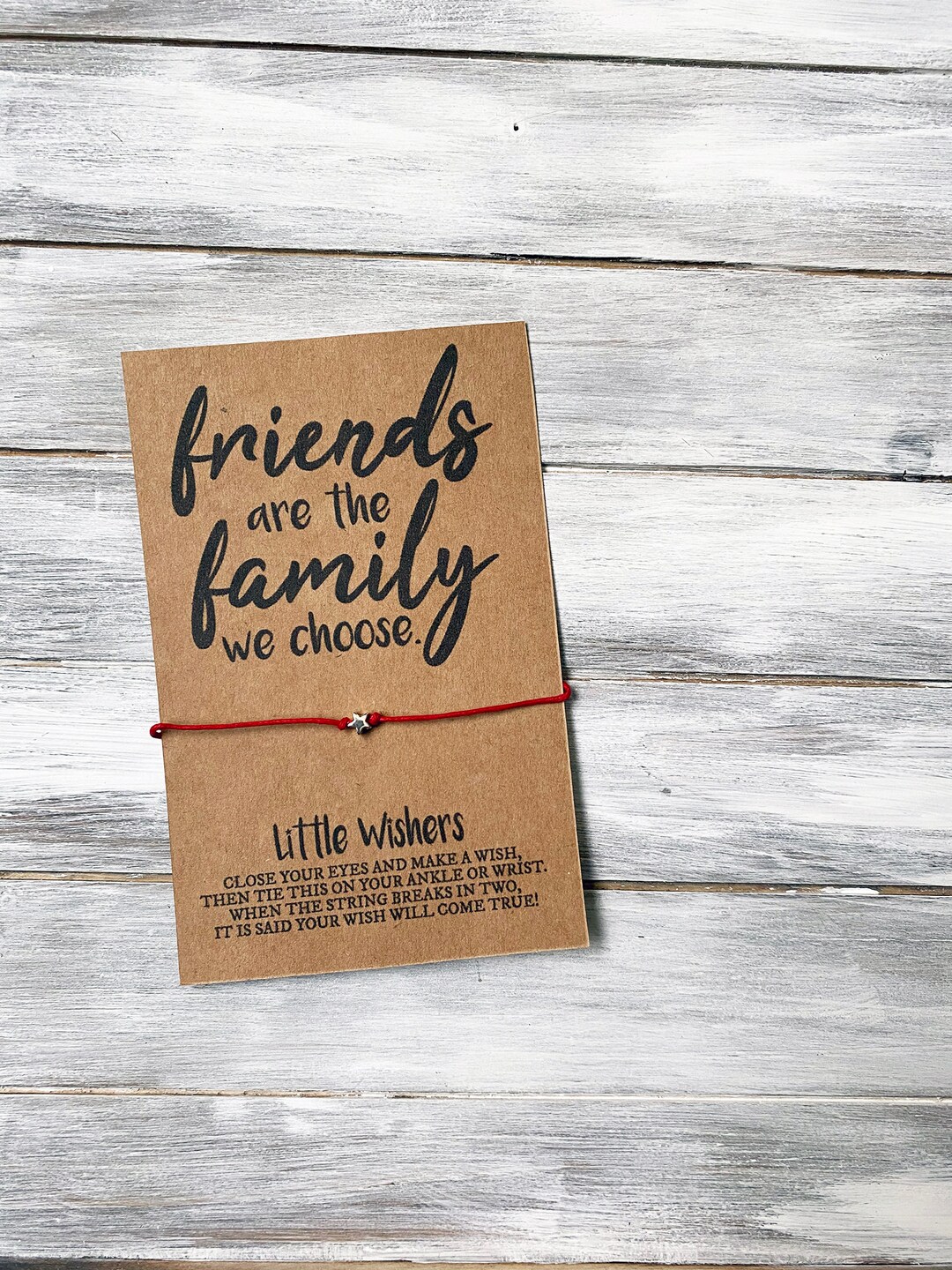 Friendship Bracelet - Friends Are the Family We Choose - Wish Bracelet ...