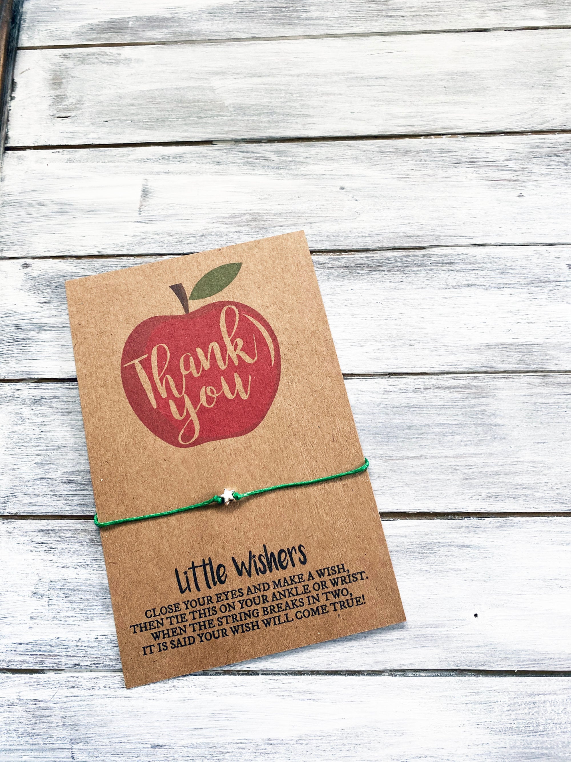 Teacher Wish Bracelet Teacher Thank You Teacher Gift | Etsy