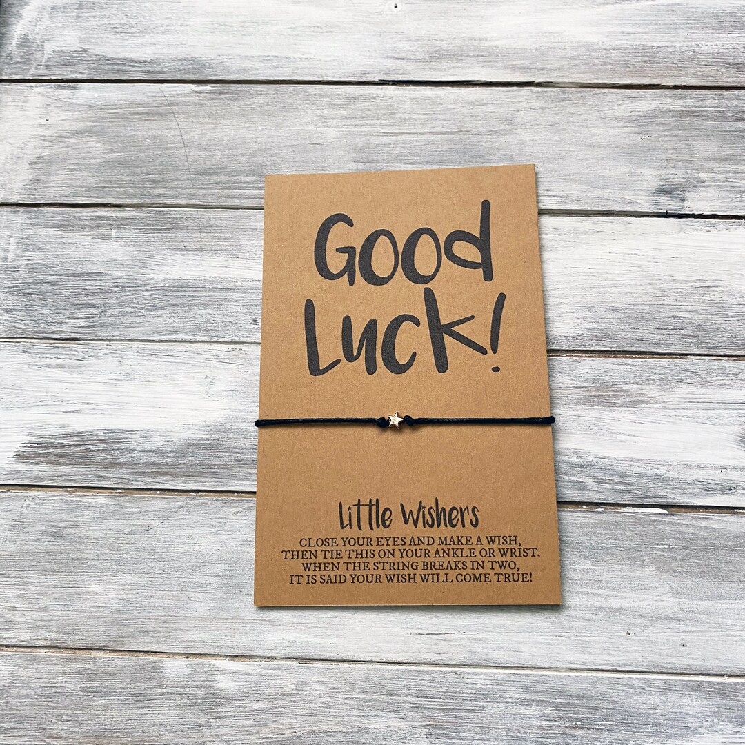 Good Luck - Inspirational Wish Bracelet - Motivational Gift ...