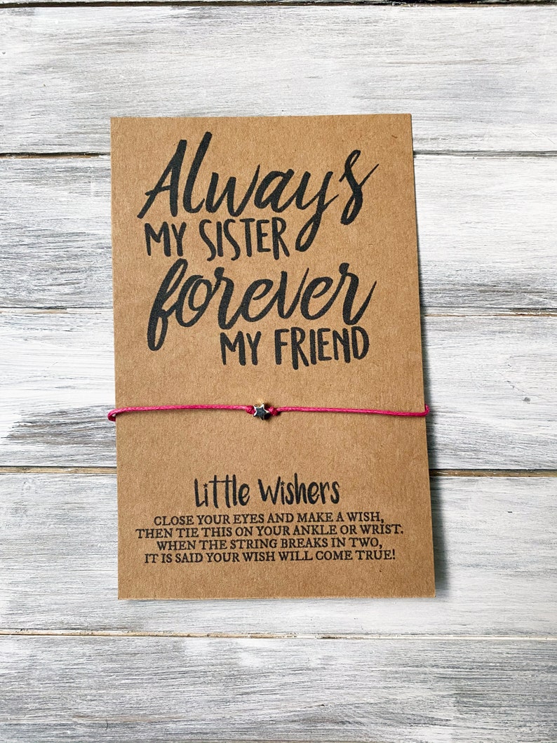 Sister Wish Bracelet Always My Sister Forever My Friend - Etsy
