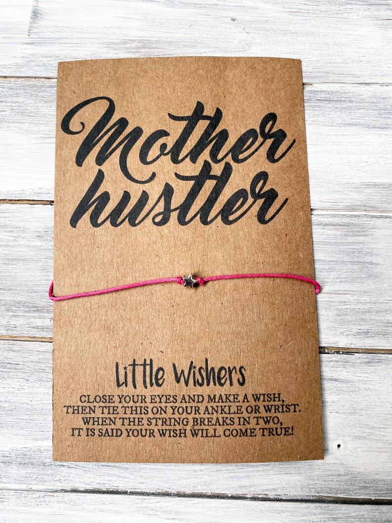 Mother Hustler Wish Bracelet Gift for Mom Mothers Day | Etsy