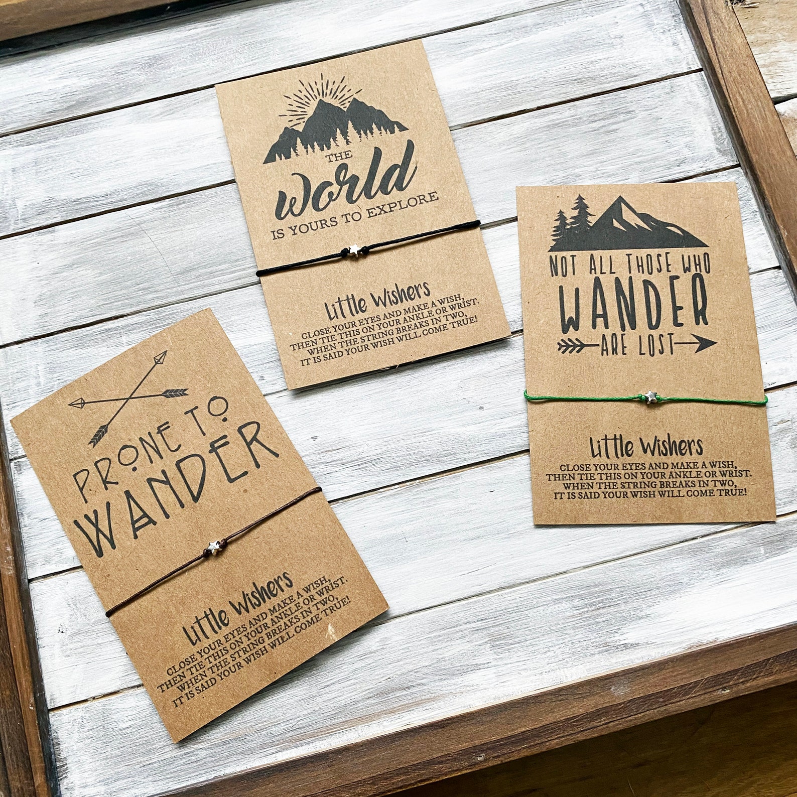 The Mountains Are Calling and I Must Go - Wish Bracelet - Mountain ...