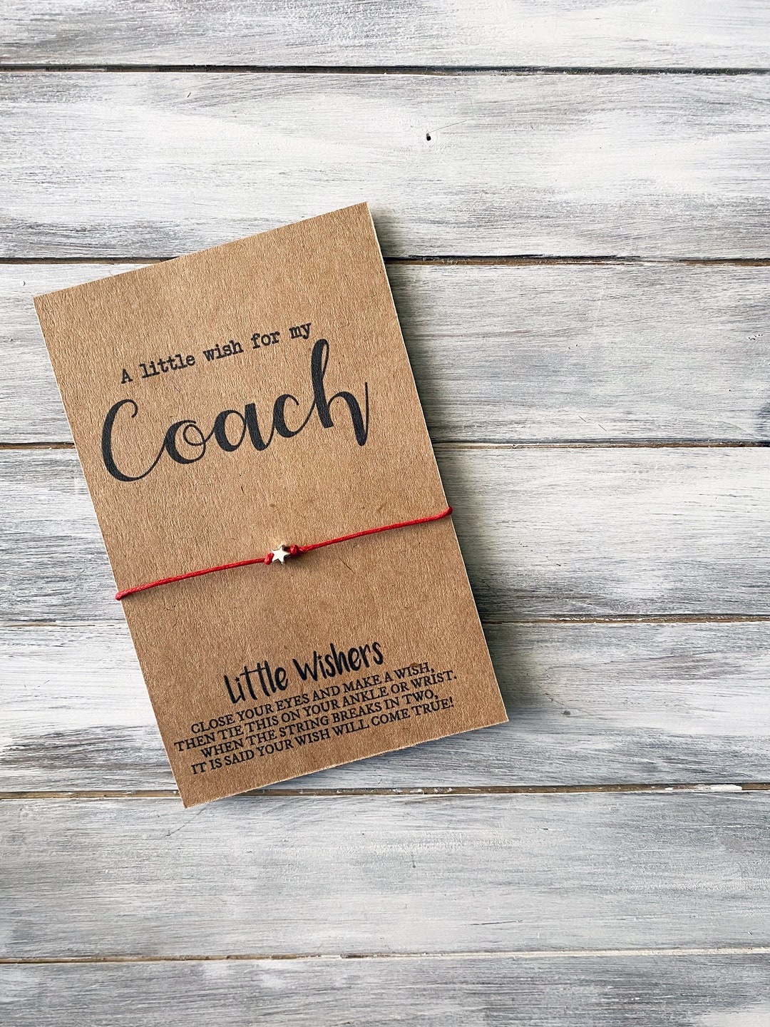 Coach Wish Bracelet - Coach Appreciation Gift - A Little Wish for My ...