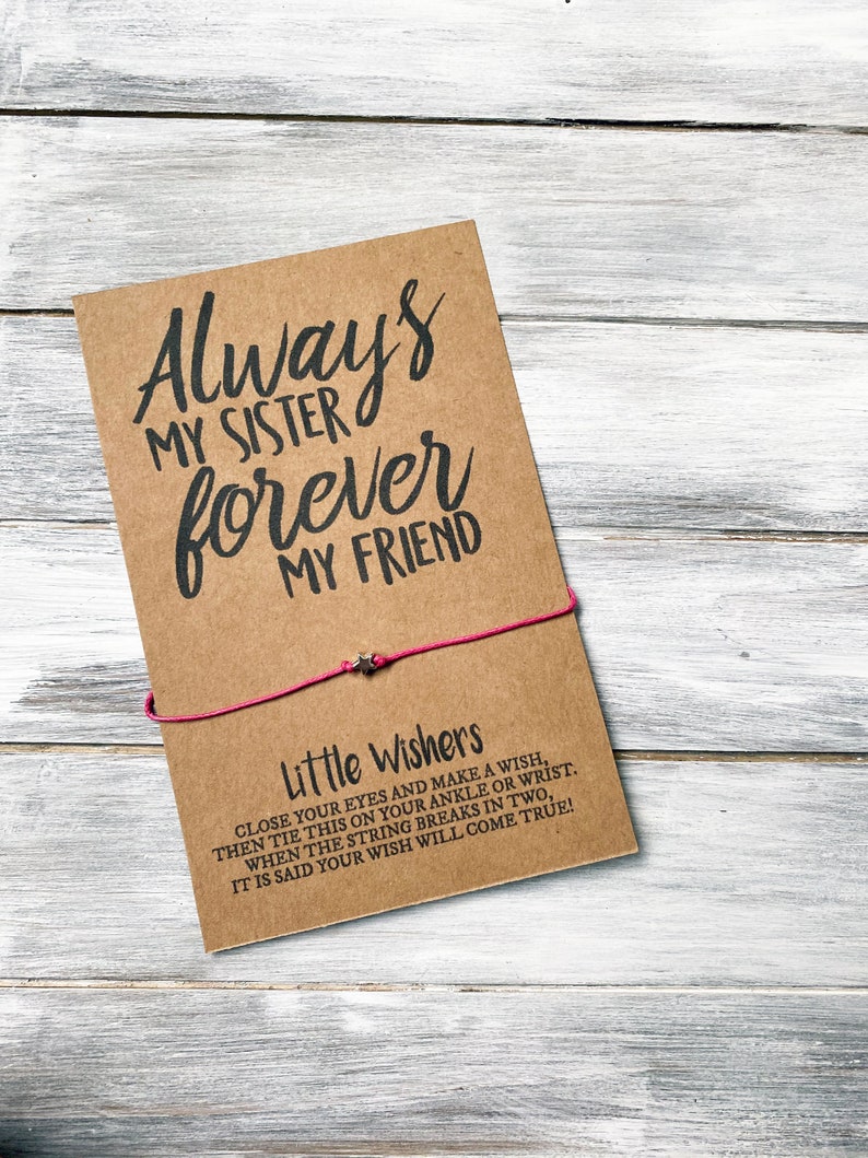 Sister Wish Bracelet Always My Sister Forever My Friend - Etsy