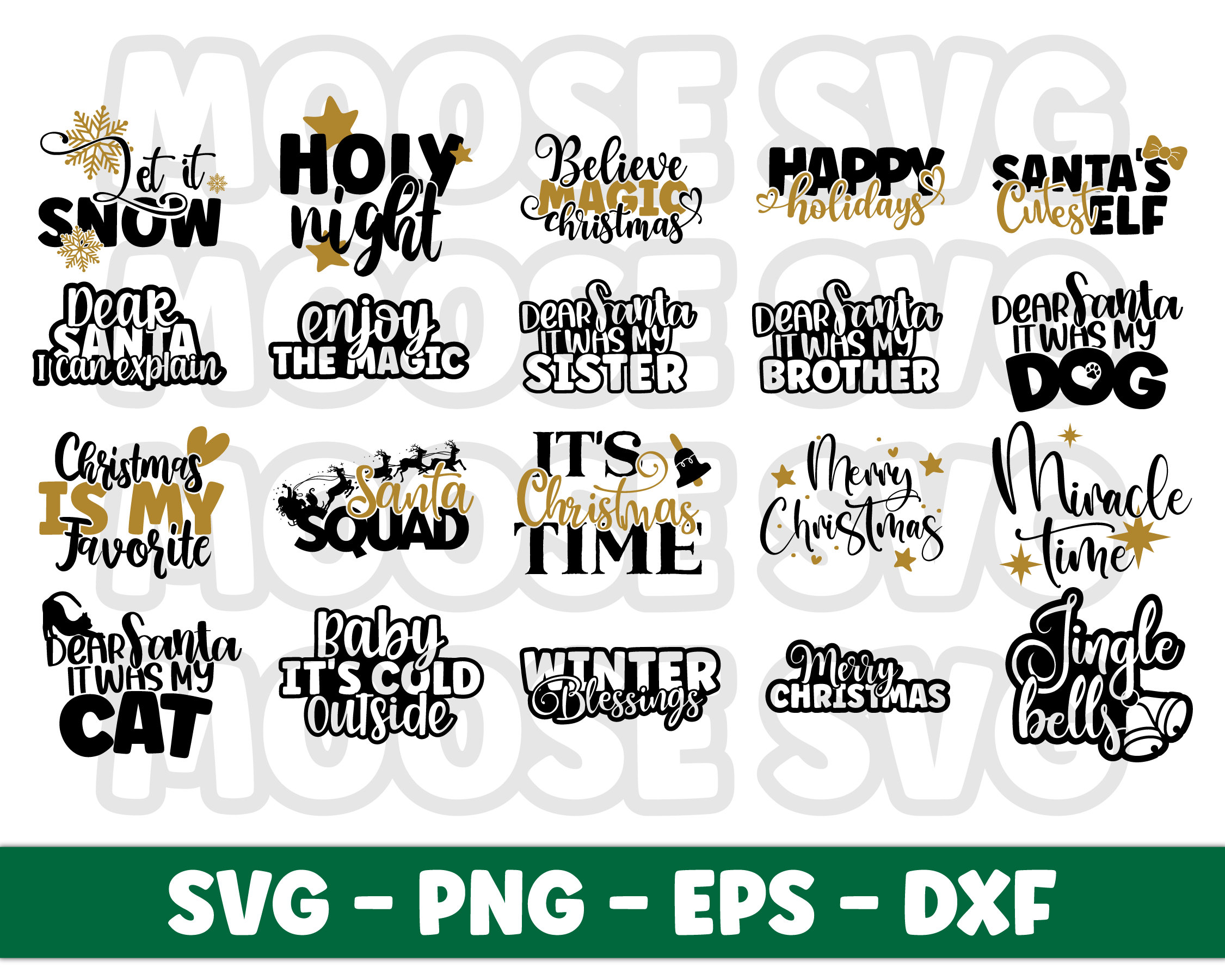 Christmas SVG Bundle | Merry Christmas SVG | Christmas | Christmas Gift ...