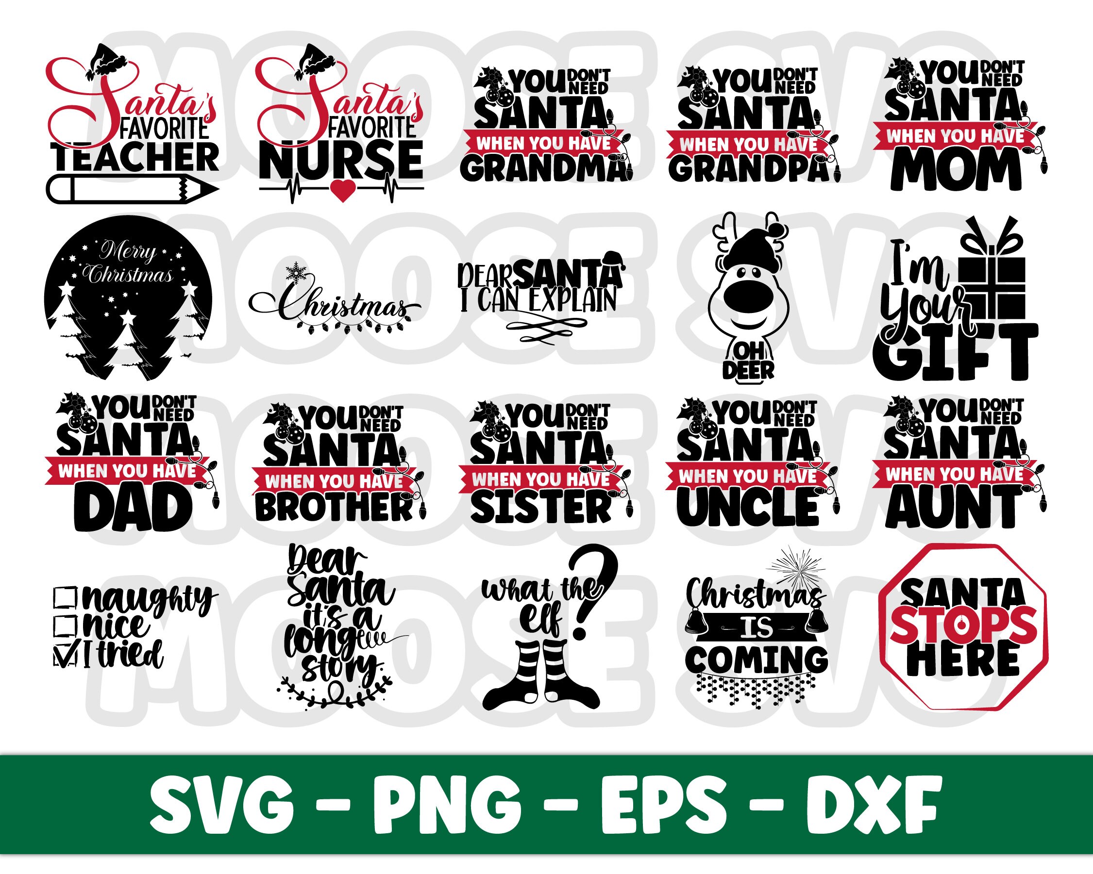 Christmas SVG Bundle | Merry Christmas SVG | Christmas | Christmas Gift ...
