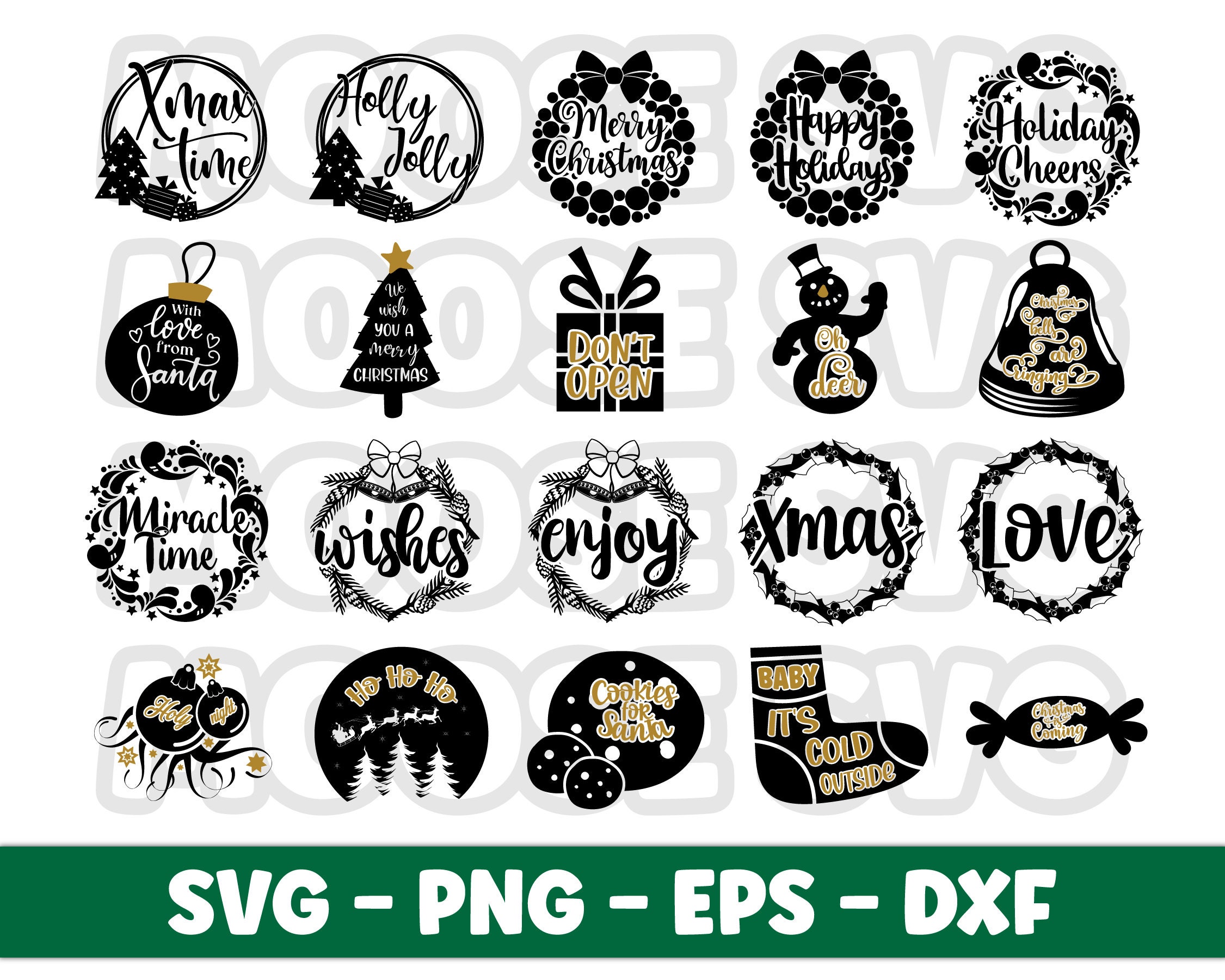 Christmas SVG Bundle | Merry Christmas SVG | Christmas | Christmas Gift ...
