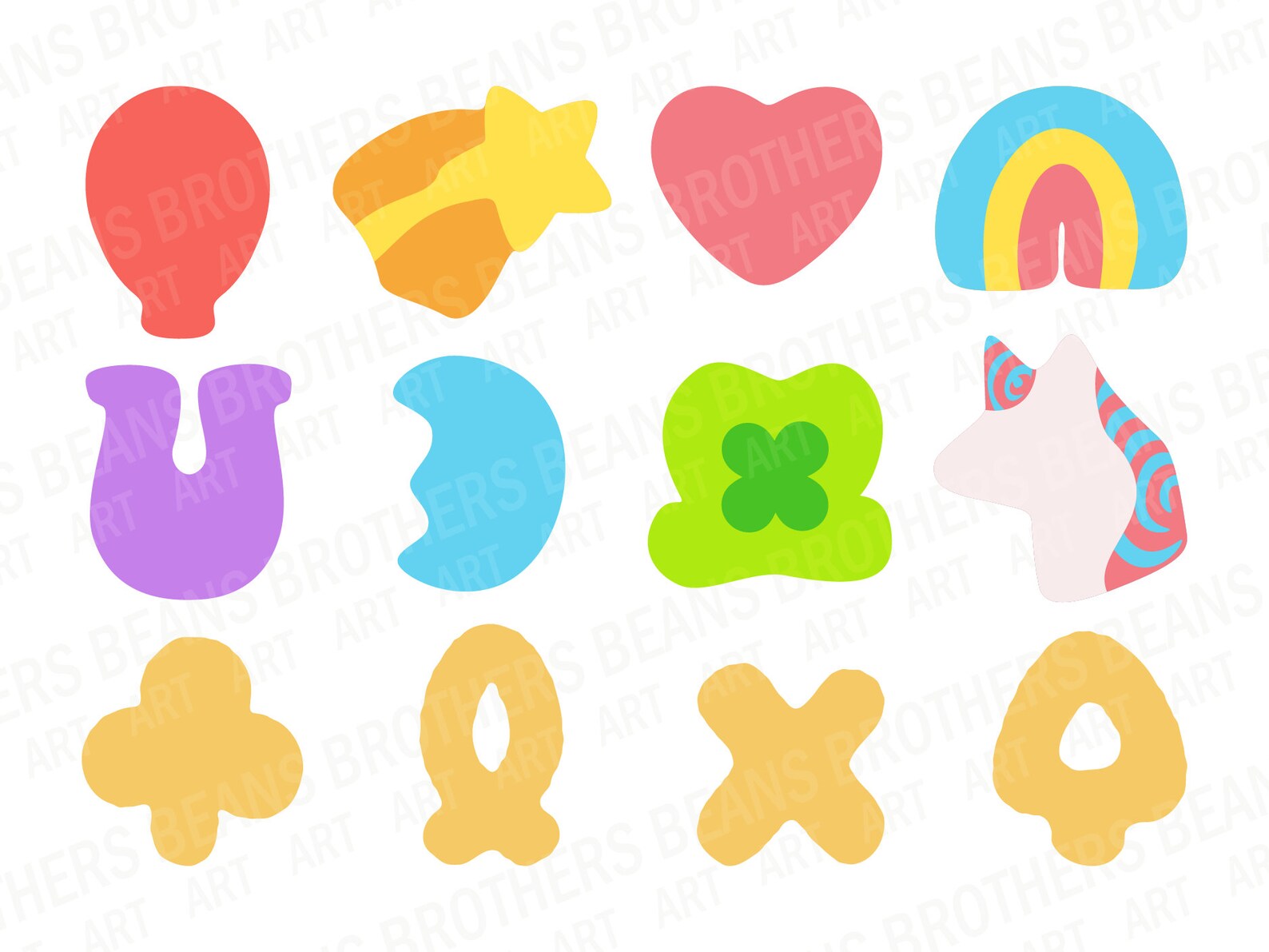 Lucky Charms Marshmallow Cereal Shapes Rainbow Breakfast Food Bundle ...