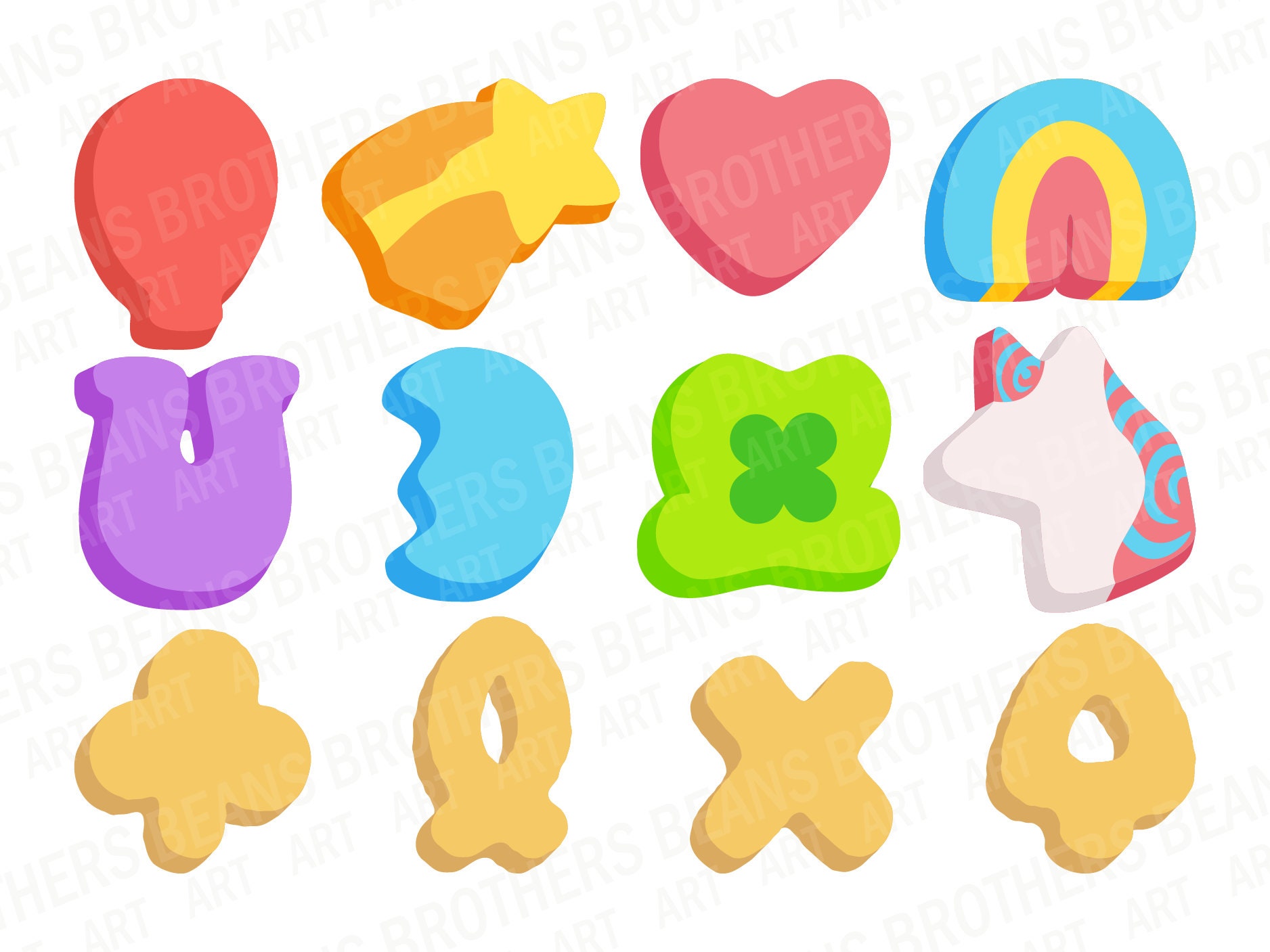 Lucky Charms Marshmallow Cereal Shapes Rainbow Breakfast Food Bundle ...