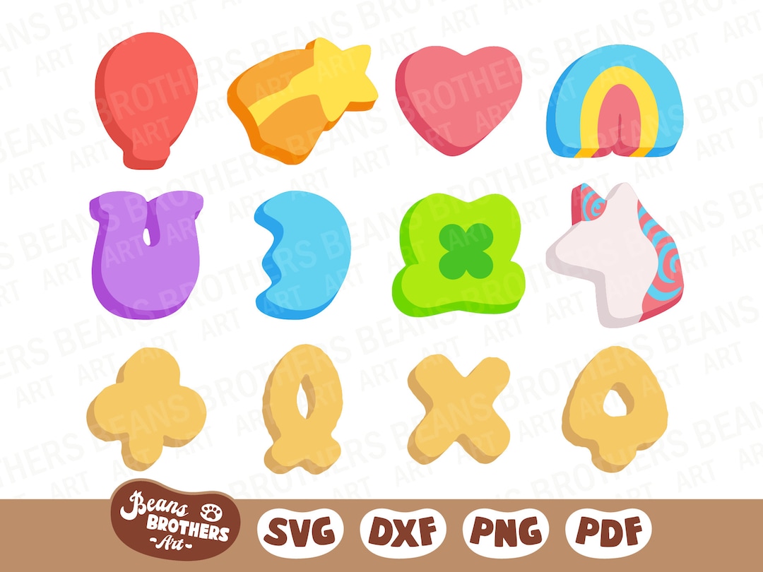 Lucky Charms Marshmallow Cereal Shapes Rainbow Breakfast Food Bundle ...