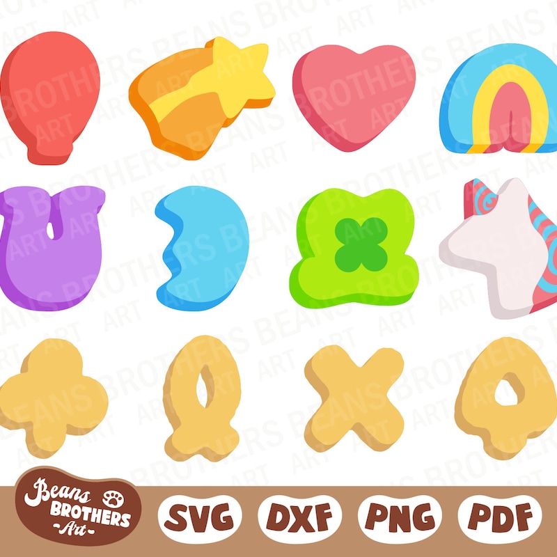 Lucky Charms Clipart - Etsy