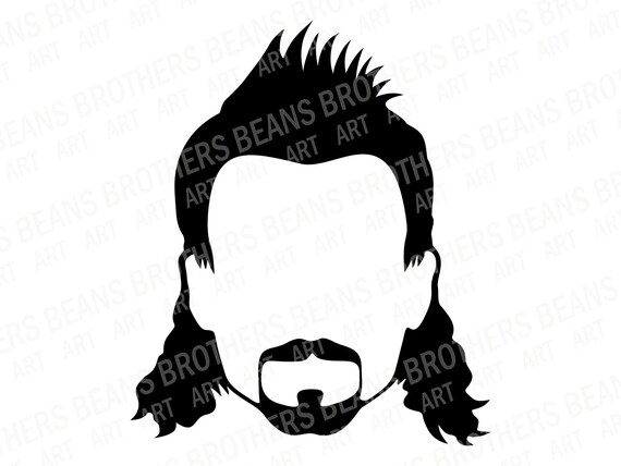 Mullet Hair Clipart