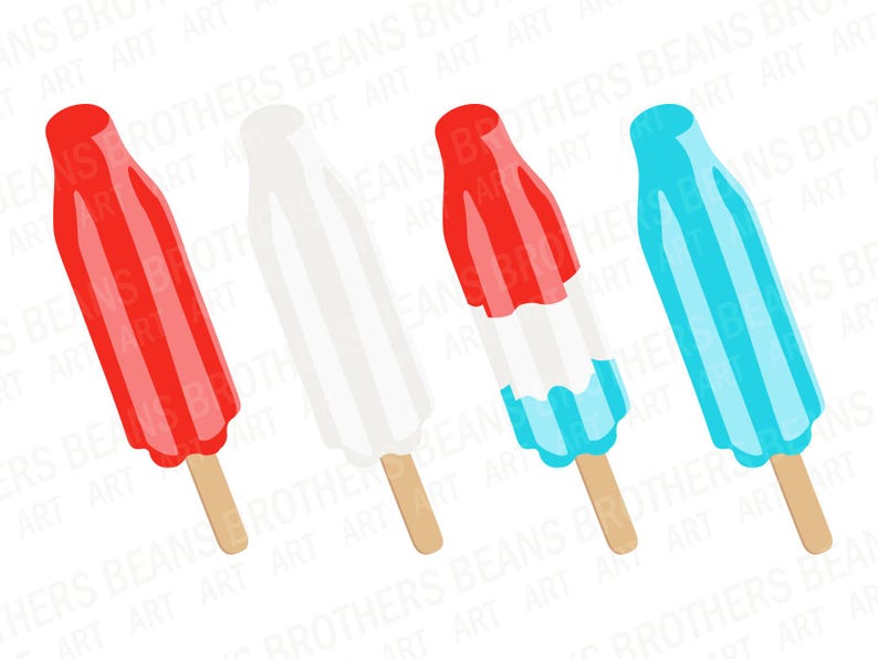 Rocket Popsicle SVG, Bomb Shaped Popsicle, Red White & Blue Ice Pop ...