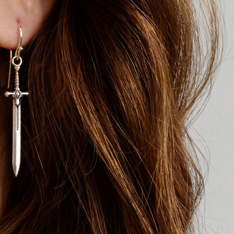 Sword Earrings - Etsy