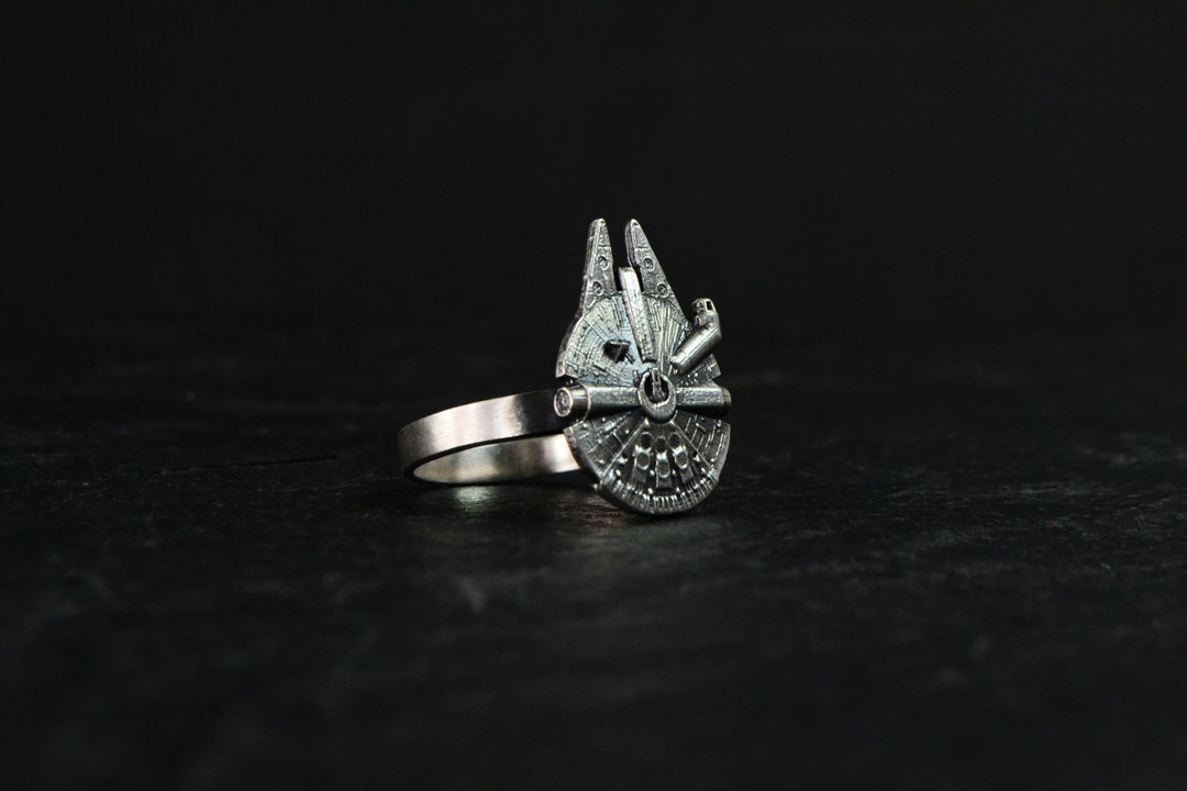 Millennium Falcon Ring: 925 Sterling Silver Star Wars Geek Jewelry - Etsy