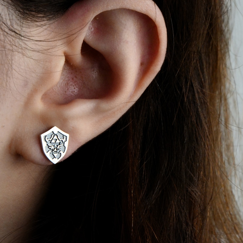 Shield Earrings - Etsy