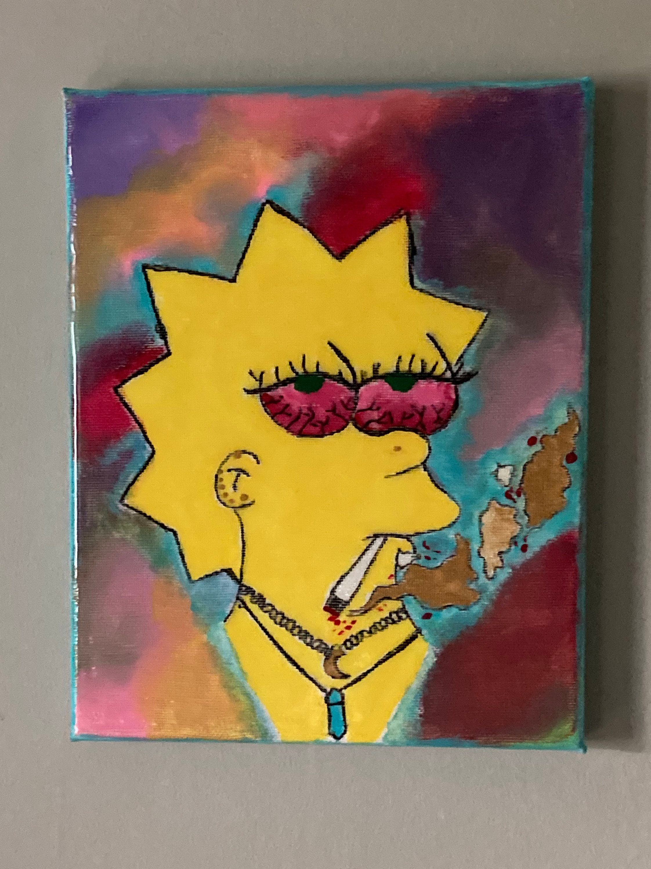 Lisa Simpson Stoner Art - Etsy