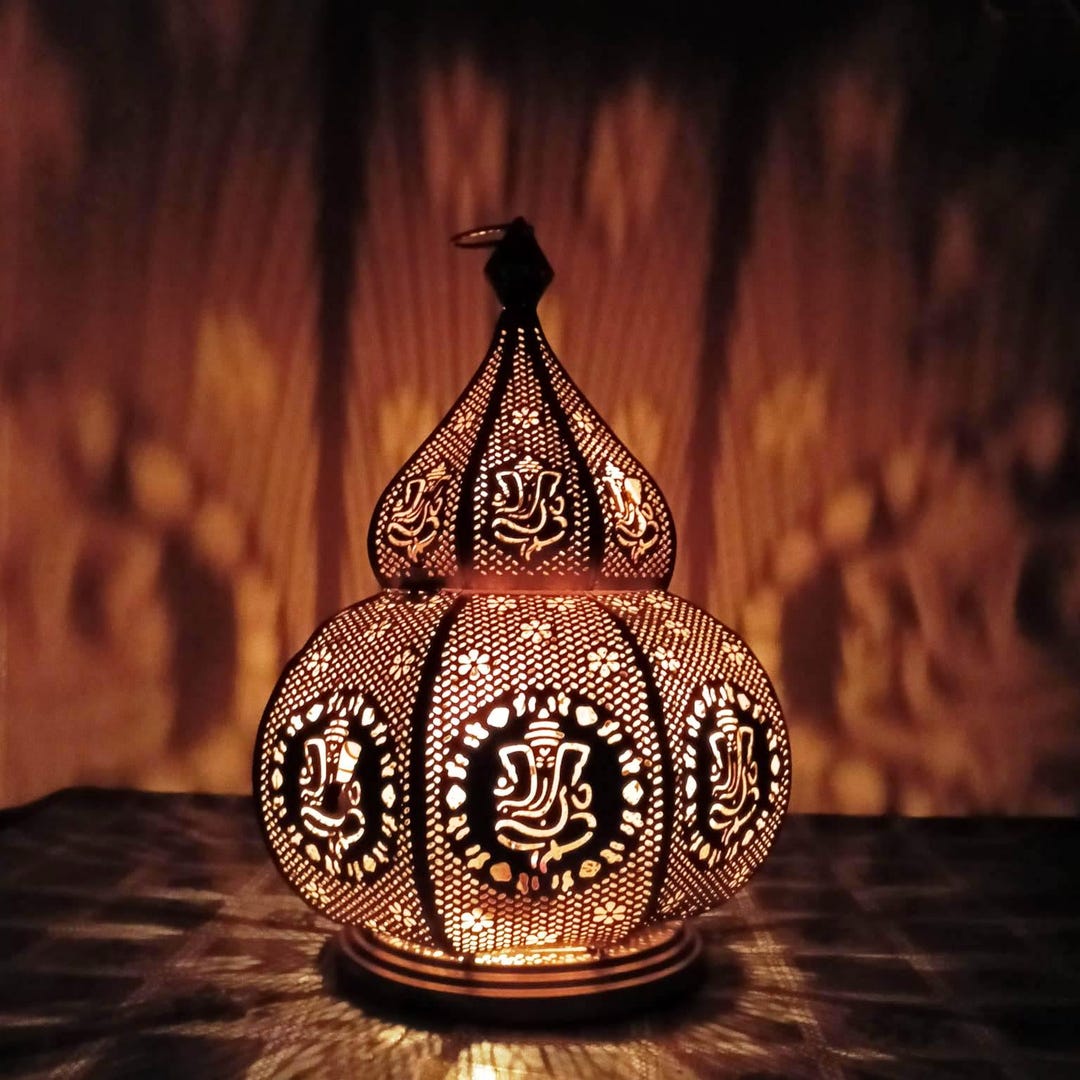 Indian Lord Ganesha Design Modern Turkish Moroccan Chandeliers Table ...
