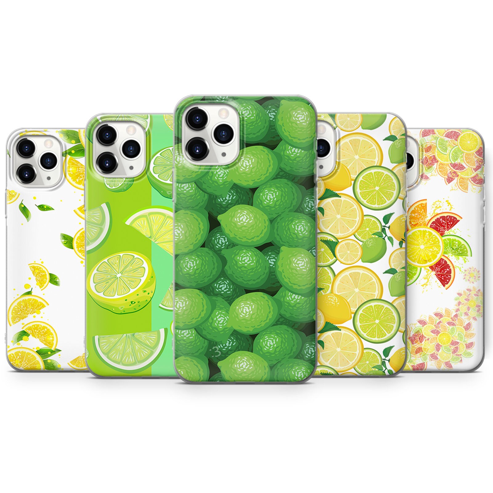 Lemon Phone Case Citrus Cover for iPhone 7, 8, XS, XR, 11PRO Max ...