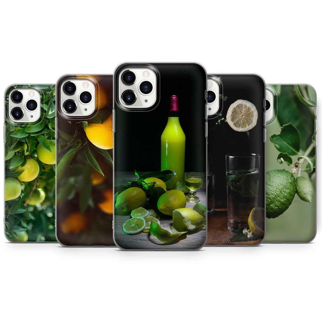 Lemon Phone Case Citrus Cover for iPhone 7, 8, XS, XR, 11PRO Max ...