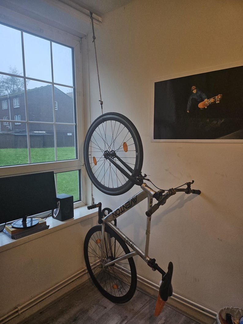 Tethermount | Non-invasive Wardrobe Bike Mount | Space-saving Tethered ...