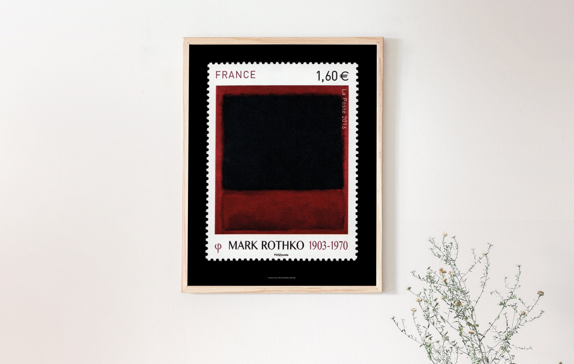 Mark Rothko Painting Poster, Mark Rothko Gallery Exhibition Art Print ...
