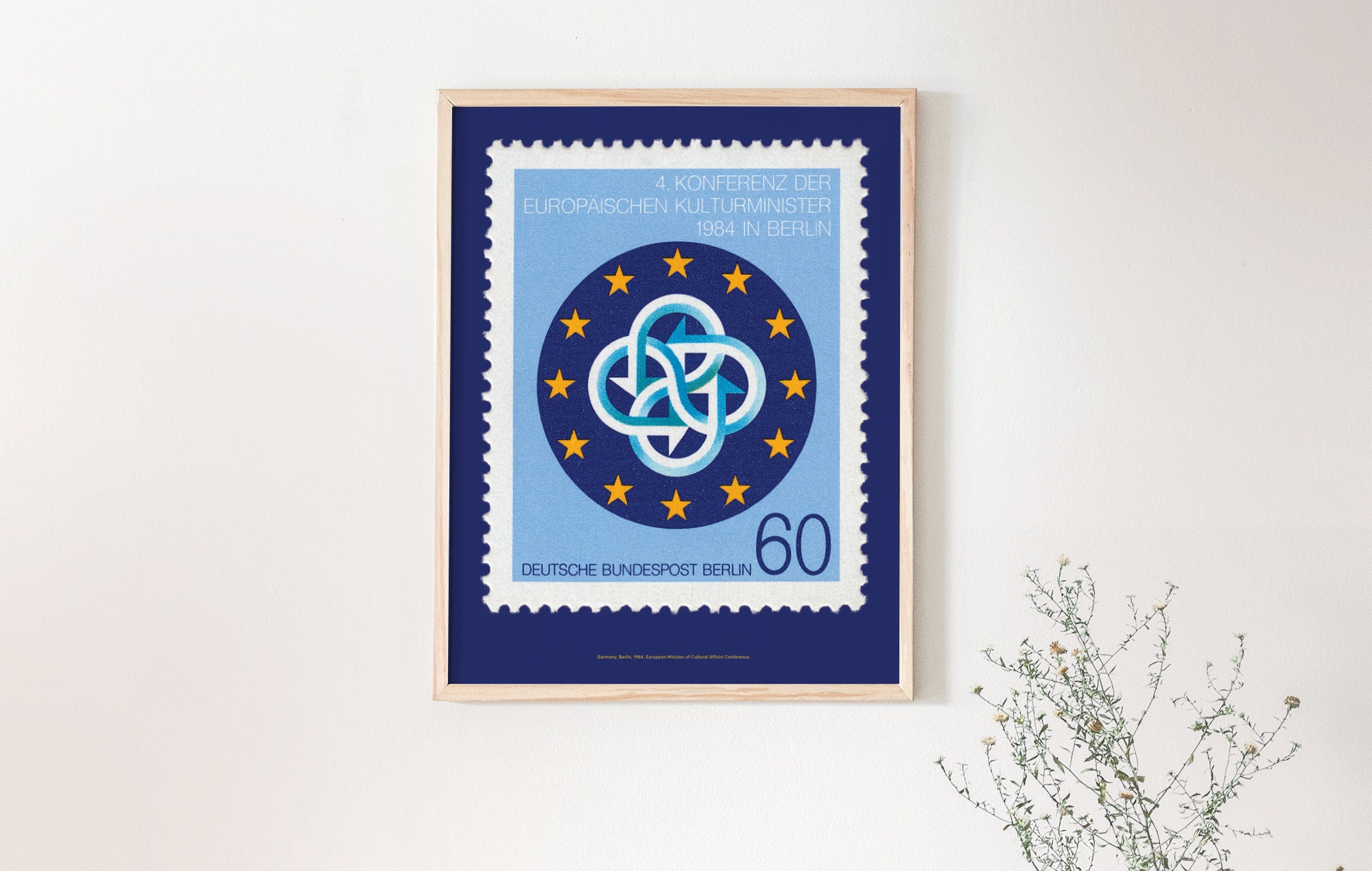 European Union Flag Poster EU Yellow Stars Wall Art Germany - Etsy