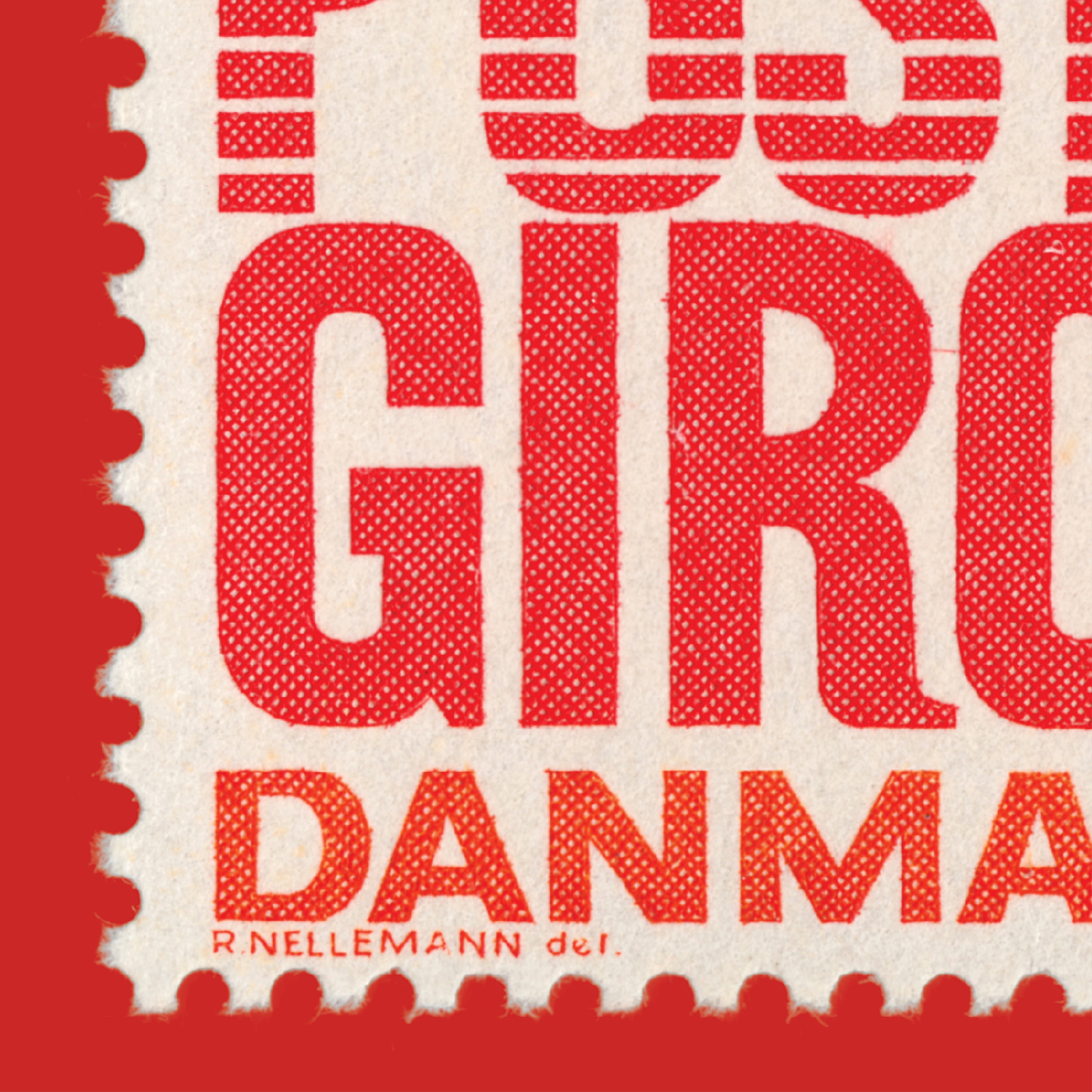 Printable Danish Vintage Postage Stamp Poster, Typography Wall Art ...