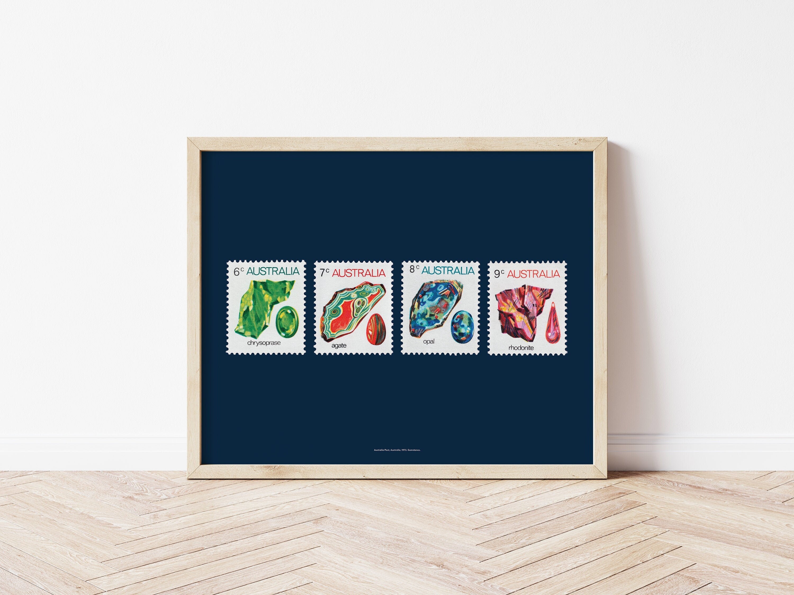 Crystal Gemstone Art Print Geode Poster Agate Slice - Etsy