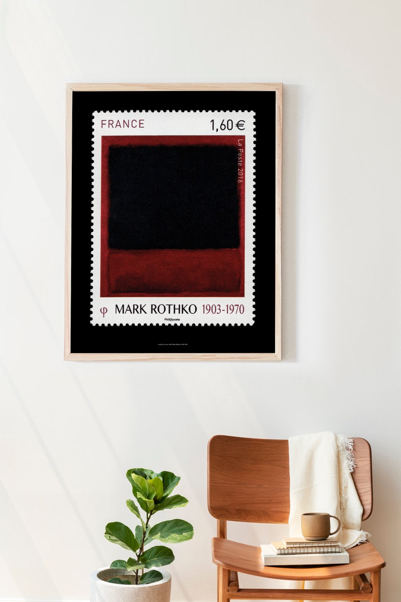 Mark Rothko Painting Poster Mark Rothko Gallery Exhibition - Etsy