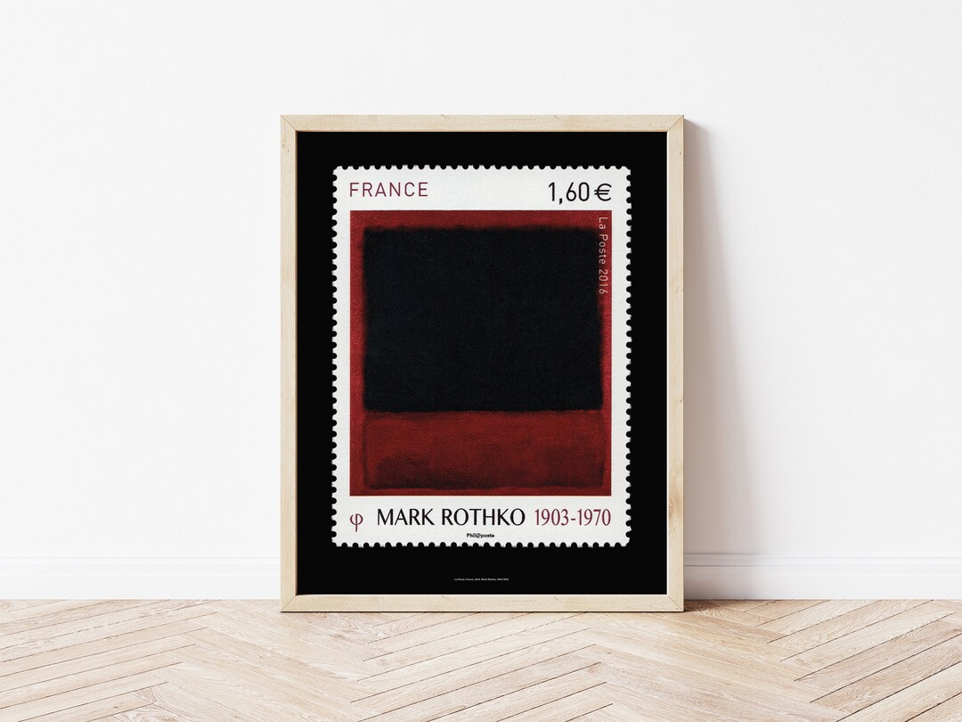Mark Rothko Painting Poster, Mark Rothko Gallery Exhibition Art Print ...