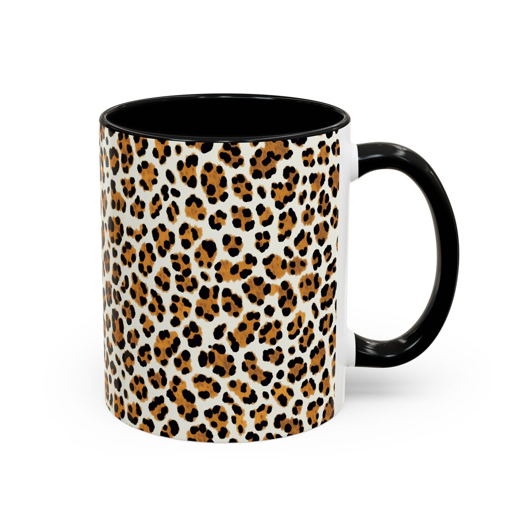 Leopard Print Coffee Mug: Animal Print Kitchen Decor - Etsy