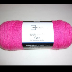 Mainstays Acrylic Yarn, 7 Oz ~ 1 Skein (multiple Colors) - Etsy