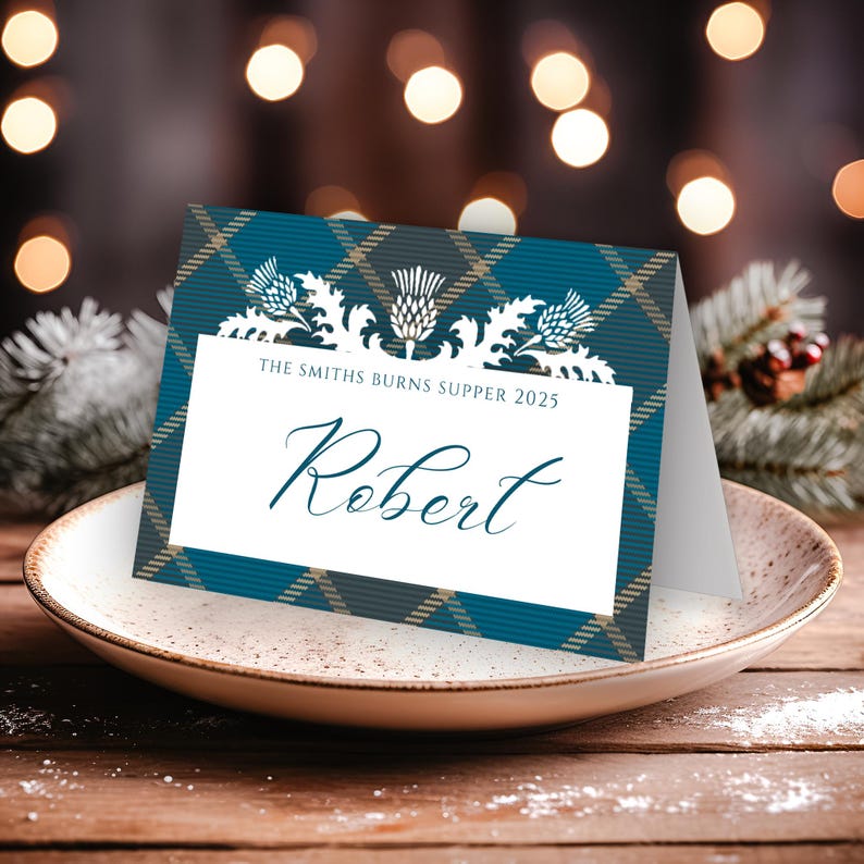 Burns Night Invitation, Editable Burns Night Invite, Burns Night Supper ...